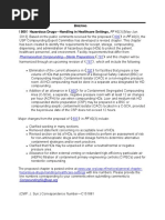 USP 797 Key Changes | PDF | Hand Washing | Health Care