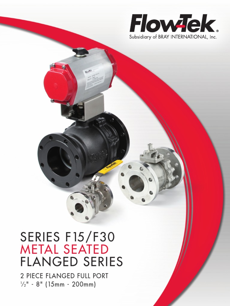 SERIES F15/F30 Flanged Series: Metal Seated | PDF | Washer (Hardware ...