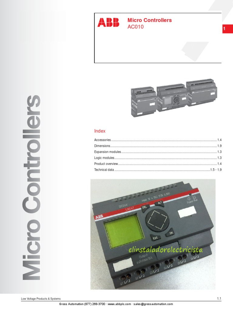 ABB Ac101micro PDF | PDF | Power Supply | Alternating Current