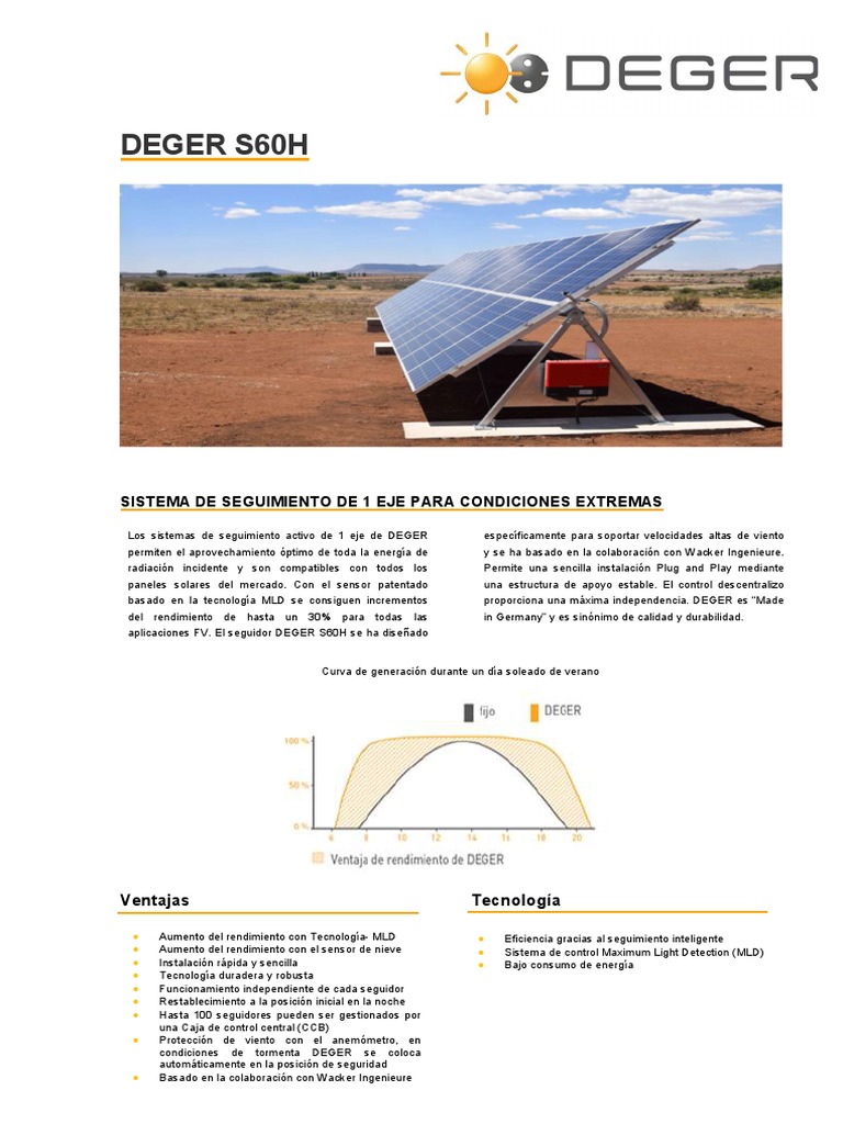 1906 Ficha Técnica DEGER S60H ES | PDF | Naturaleza | Science