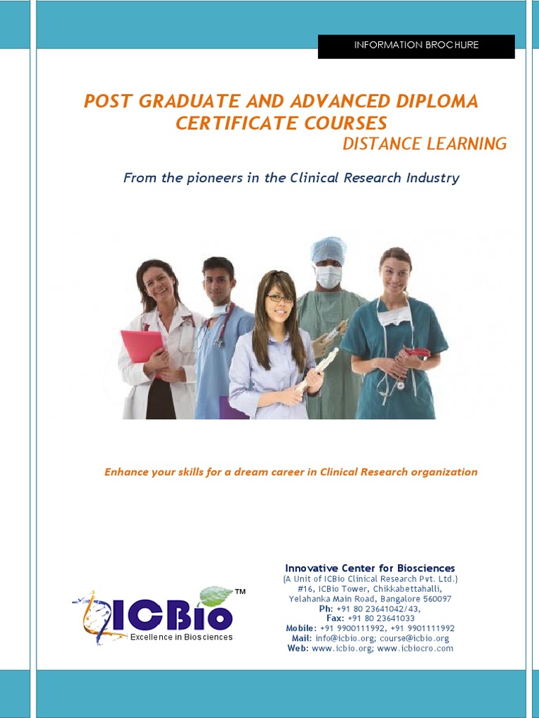 Distance Learning Brochure 2019 | PDF | Clinical Trial | Pharmacovigilance