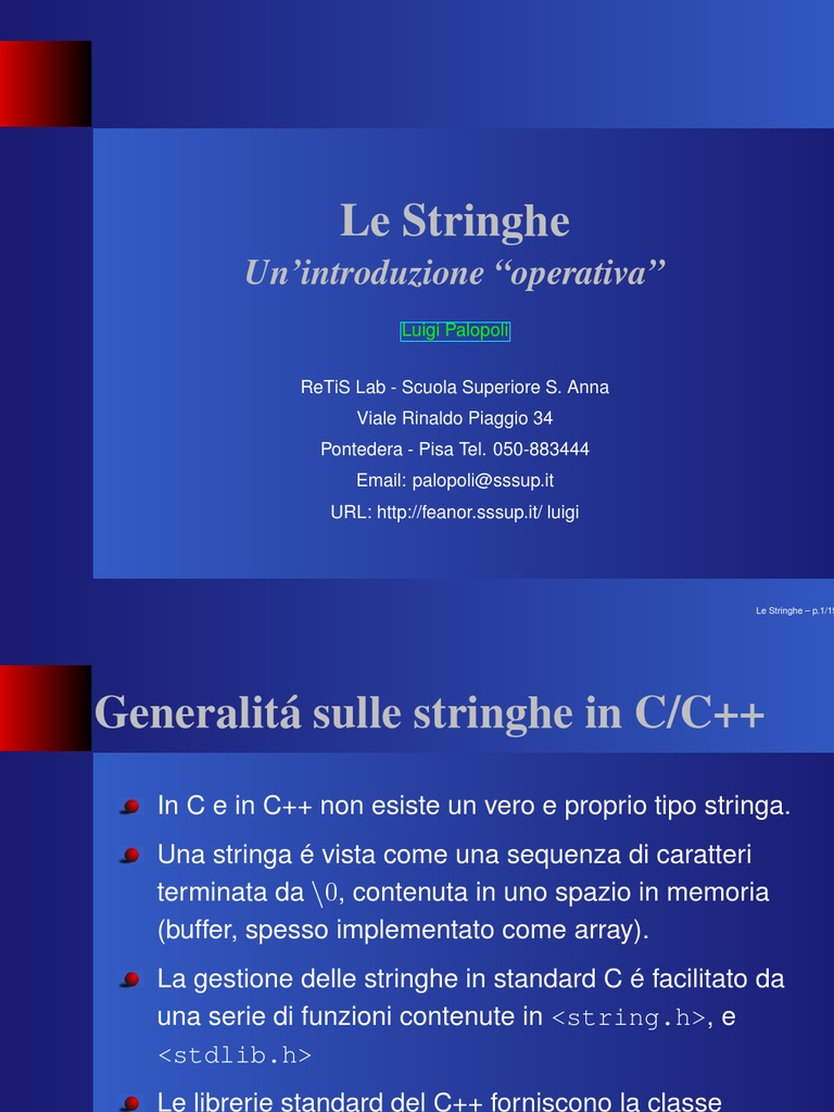 Stringhe in C | PDF