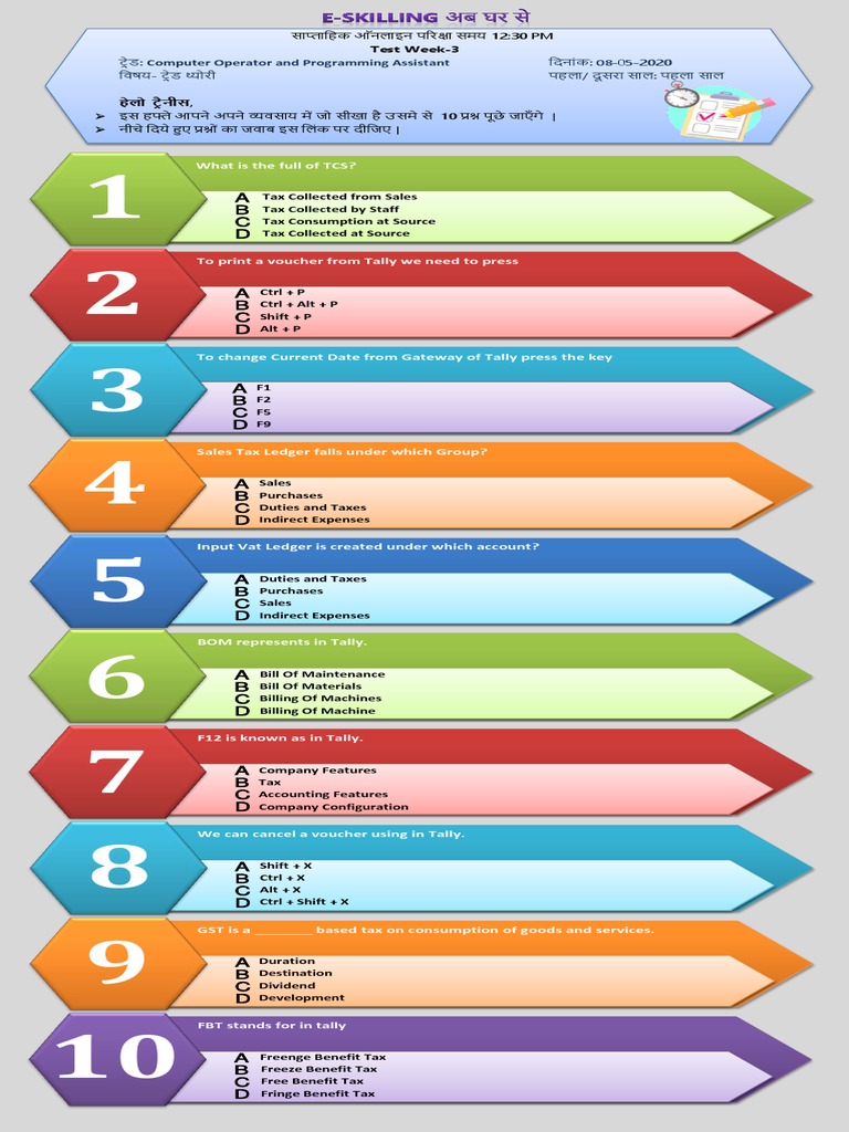 Test 08-05-2020 - COPA | PDF | Value Added Tax | Taxes