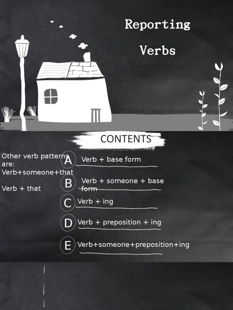 Reporting Verbs Explanation | PDF | Grammar | Language Mechanics