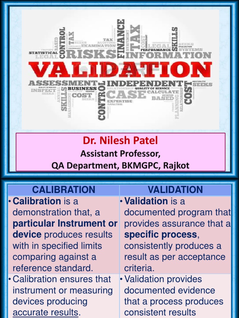 Basics of Validation | PDF | Detection Limit | Accuracy And Precision