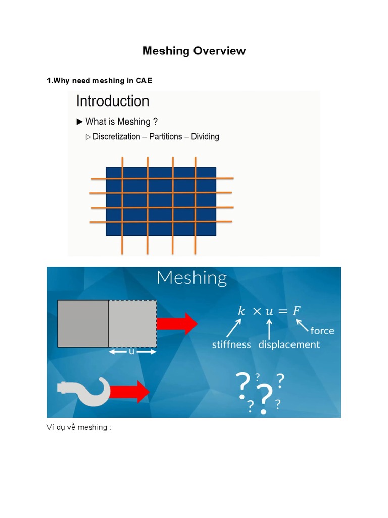 Meshing Overview: 1.why Need Meshing in CAE | PDF | Computers