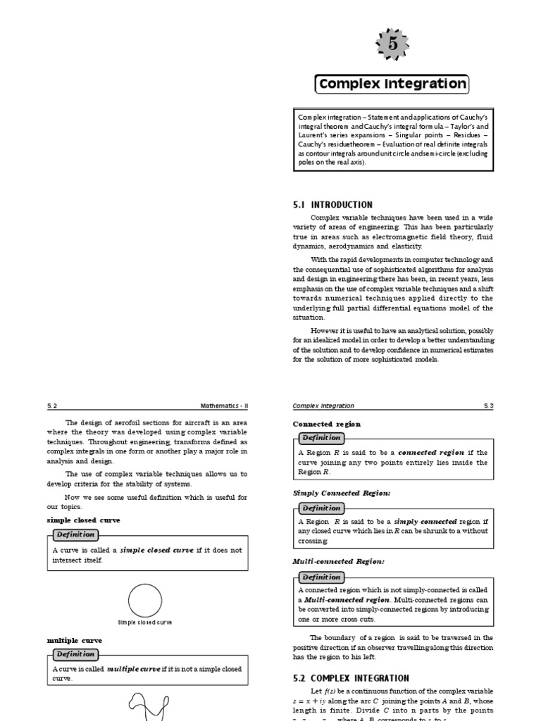Unit 5 PDF | PDF | Complex Analysis | Integral