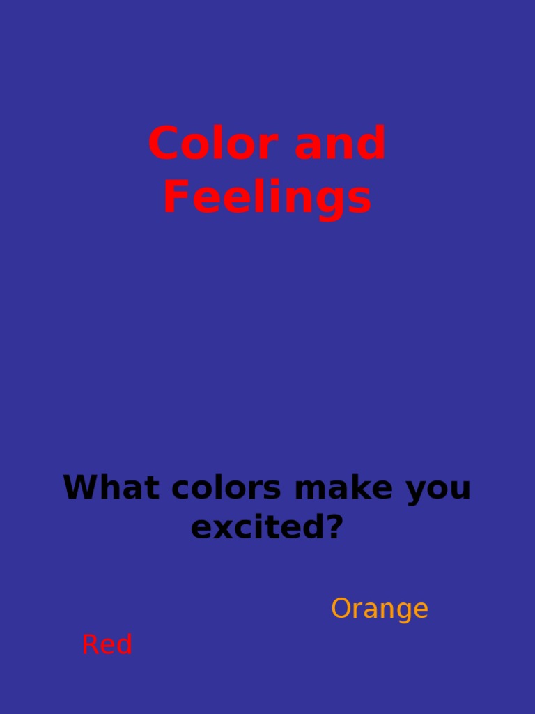 Colors and Their Emotional Impact | PDF