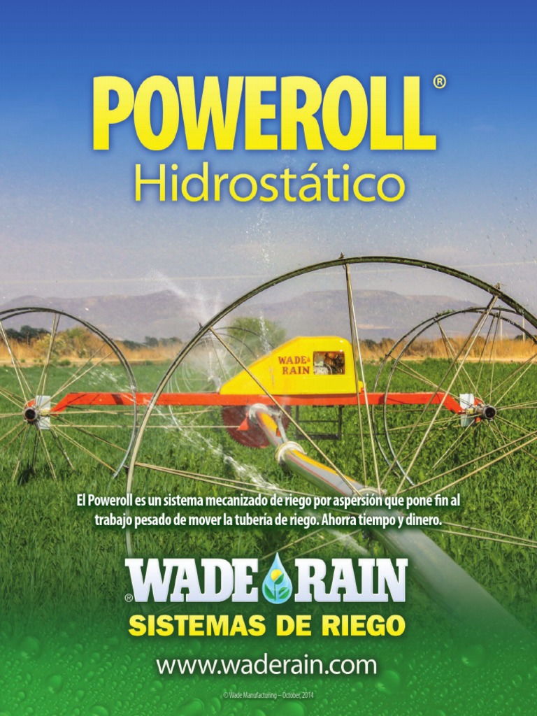 Poweroll Hidorstatico Wade Rain Esp | PDF | Riego | Eje