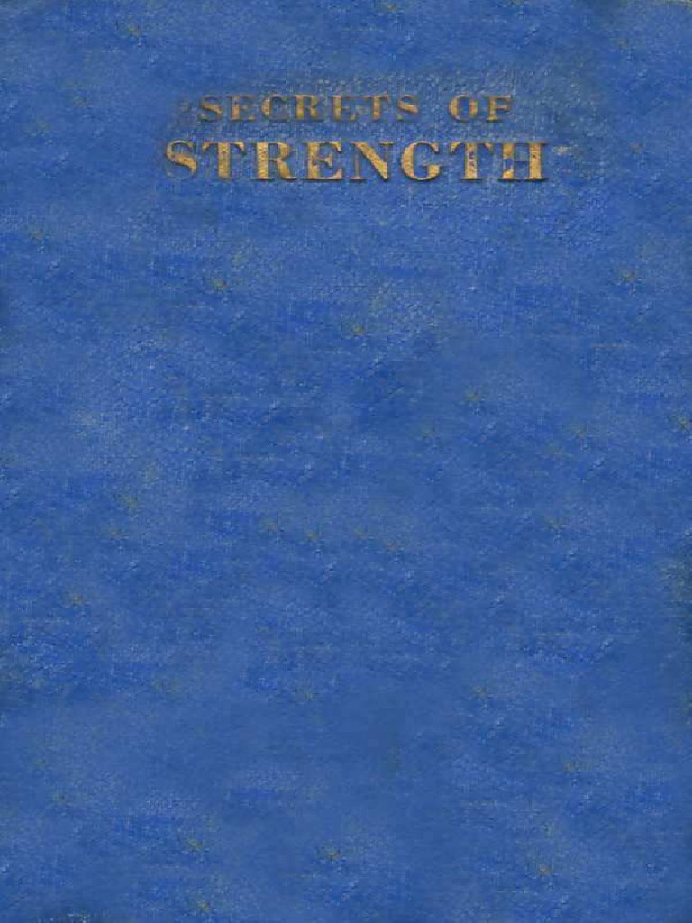 Earle - Liederman - Secrets - of Strength PDF | PDF