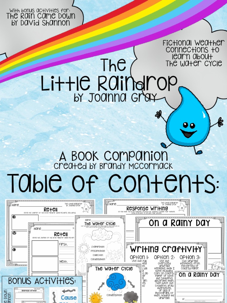 Little Raindrop: A Book Companion | PDF | Precipitation | Water Cycle