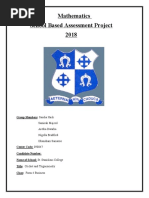RTGS CSEC Mathematics SBA Guide | PDF | Mathematics | Data