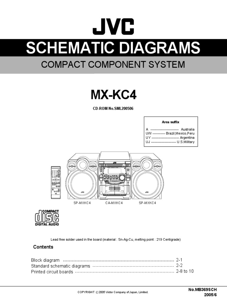 Schematic Diagrams: MX-KC4 | PDF | Printed Circuit Board | Electromagnetism