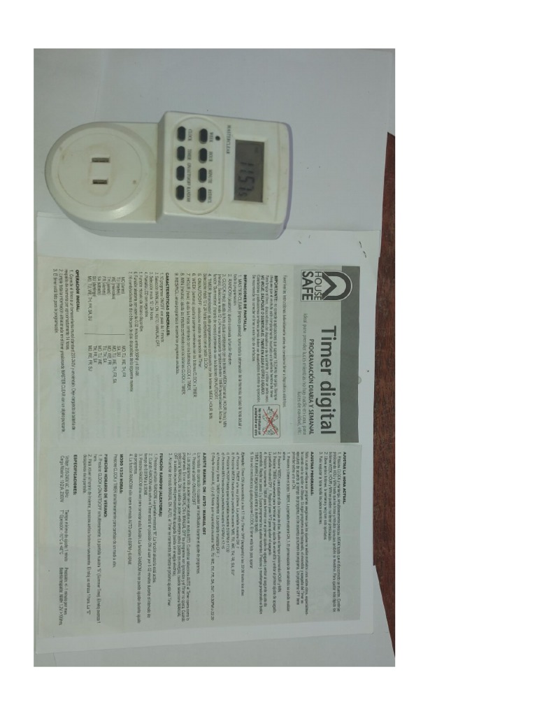 Timer Digital Type: MS-TD | PDF