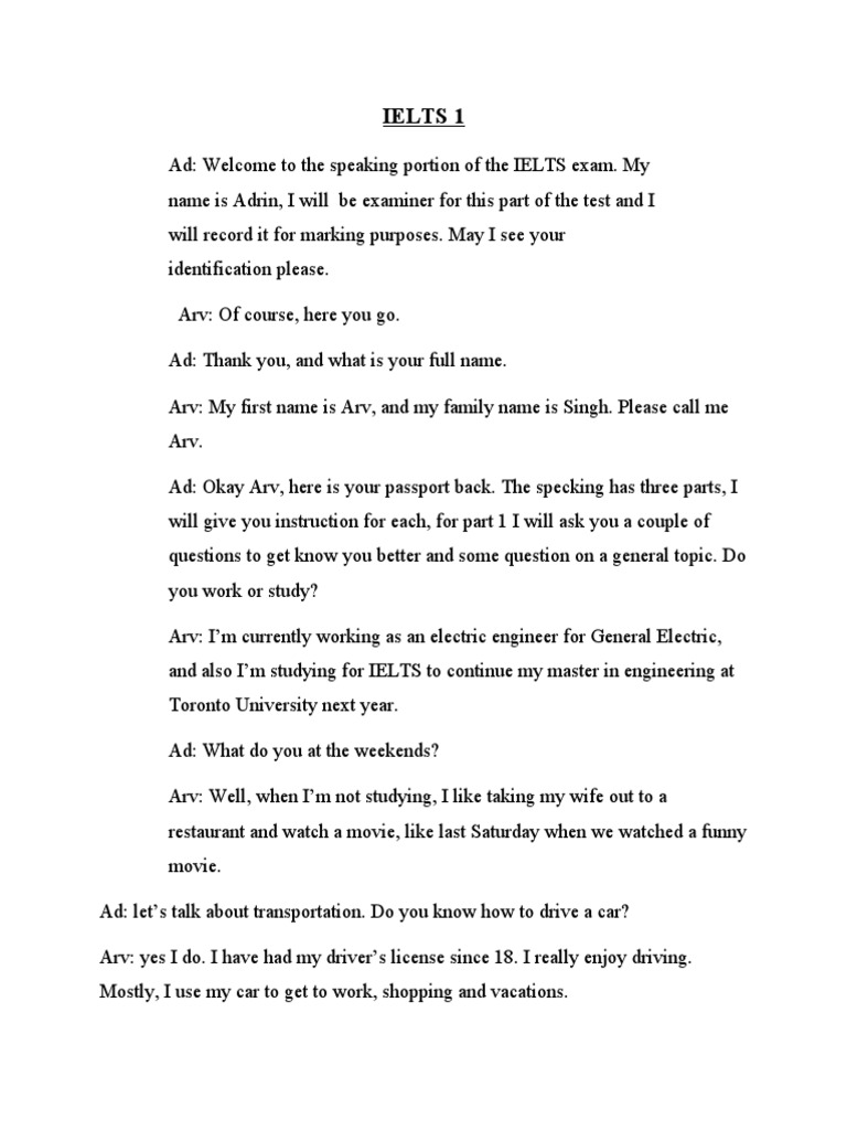 Arv 2 | PDF | International English Language Testing System | Transport