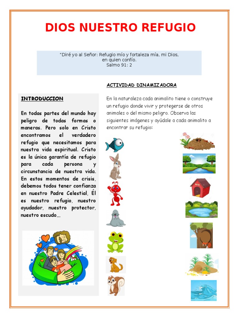 Dios: Refugio y Fortaleza Segura | PDF | Salmos | Cristo (título)