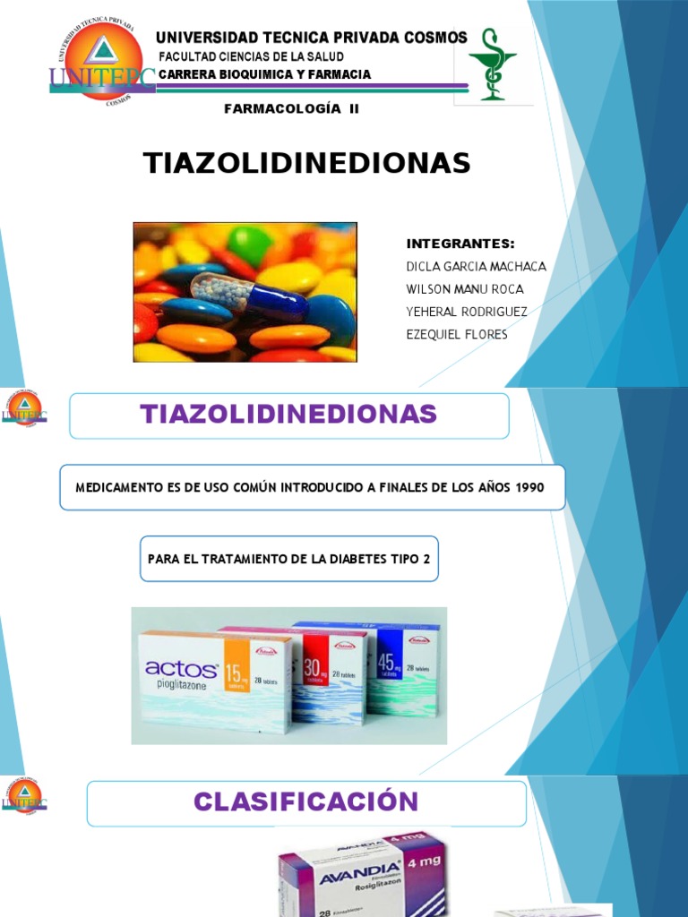Mecanismo Y Usos De Tiazolidinedionas Pdf Farmacocinética Diabetes