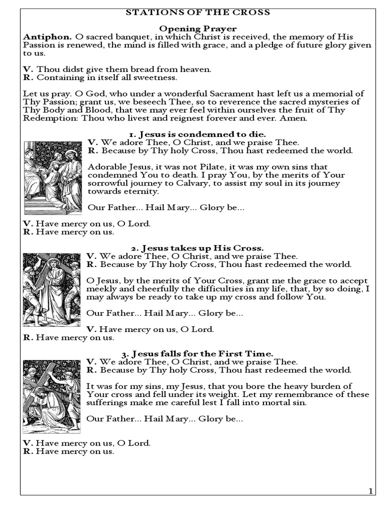 Stations of The Cross | PDF | Lord's Prayer | Religious Behaviour And ...