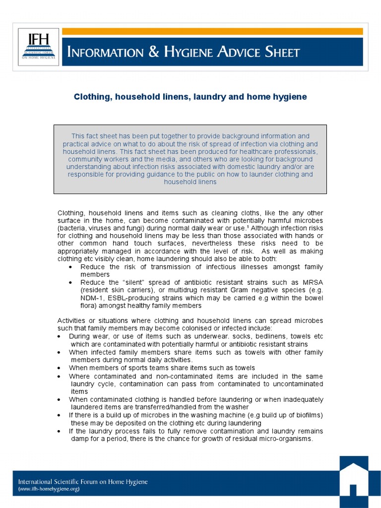 Clothing, Household Linens, Laundry and Home Hygiene | Download Free ...