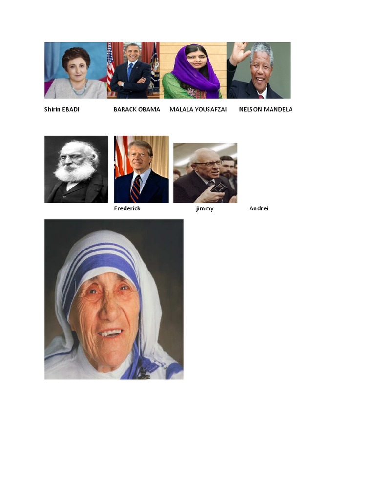 Shirin EBADI BARACK OBAMA MALALA YOUSAFZAI NELSON MANDELA | PDF