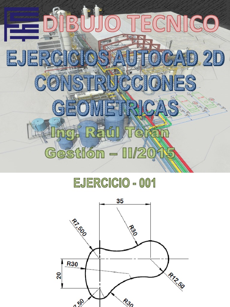 Ejercicios Construcciones Geometricas 2d | PDF