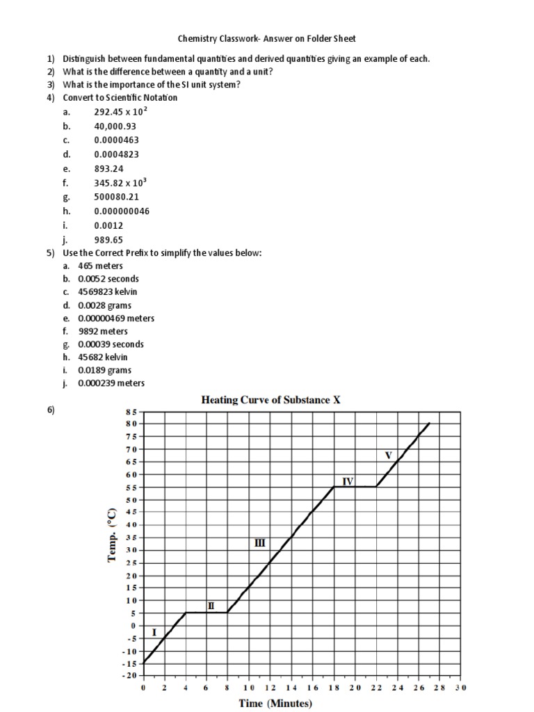 Chemistry Heating Curves | PDF