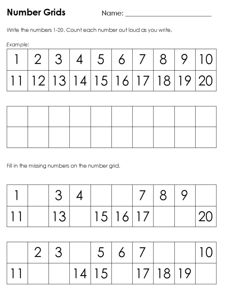 Number Grids | PDF