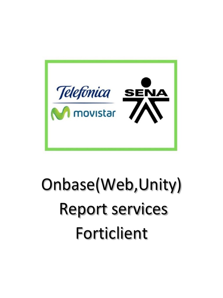 Manual de Onbase Unity Cliente Web | PDF | Unidad (motor de juego ...
