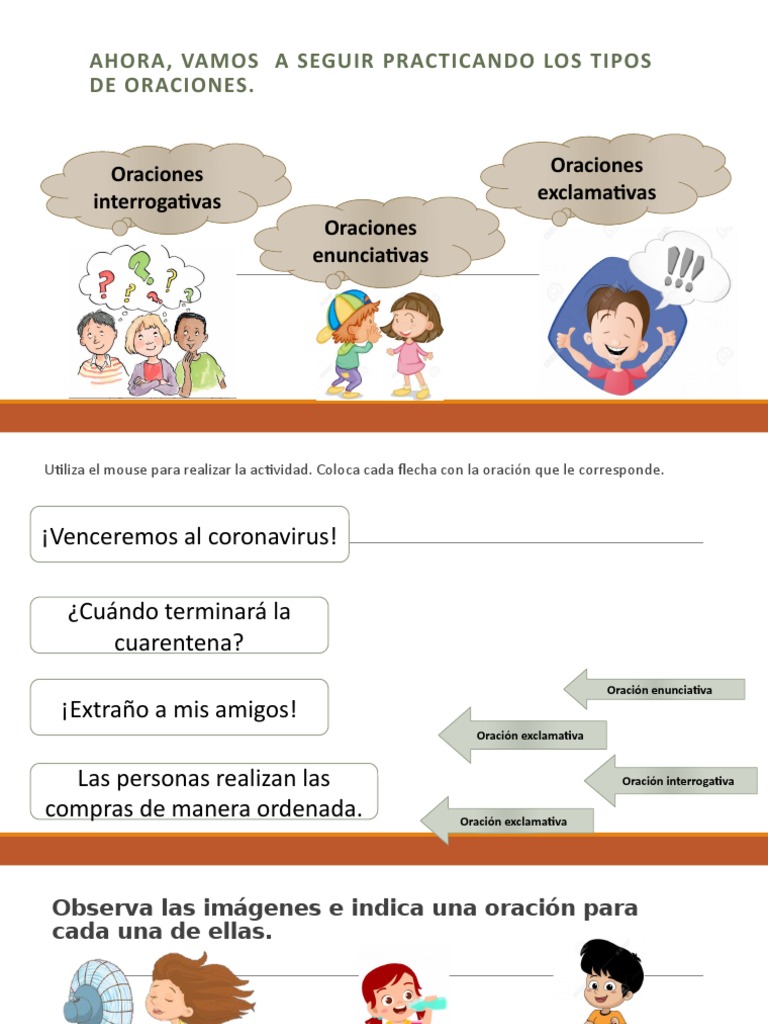 Tipos de oraciones: Práctica interactiva sobre oraciones interrogativas ...