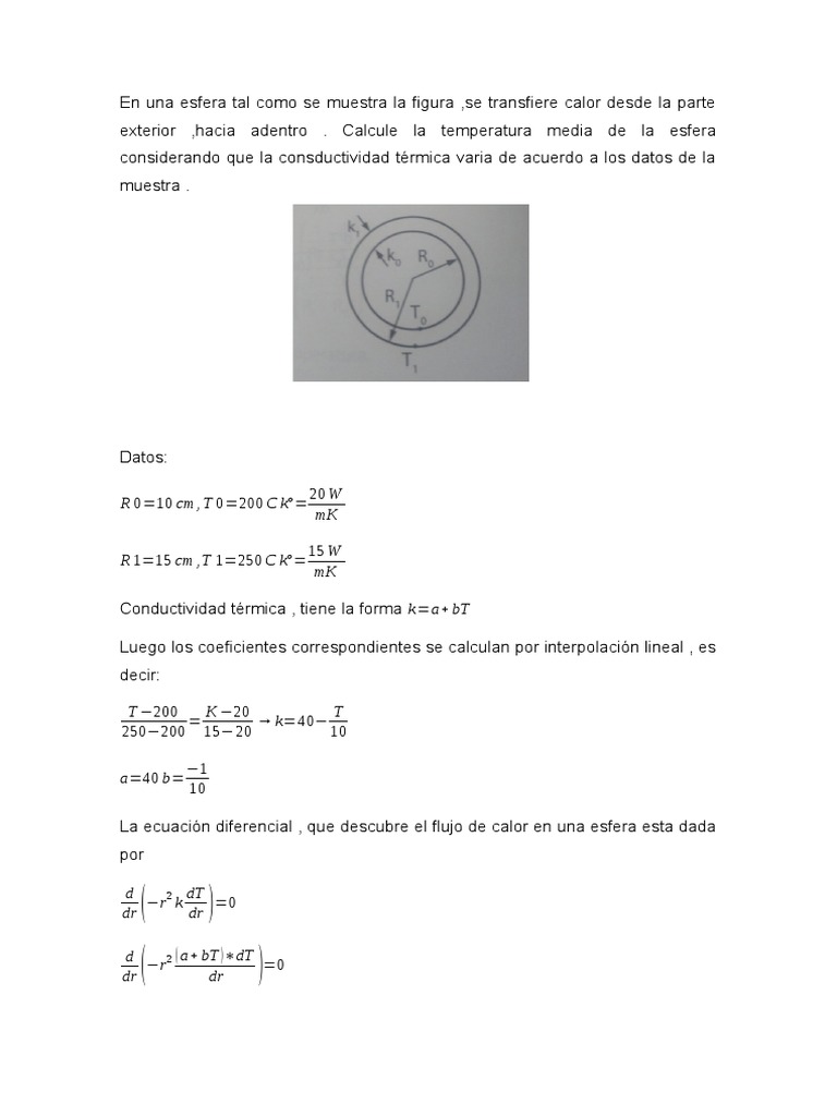 Ejercicio Esfera | PDF | Matemáticas Aplicadas | Química