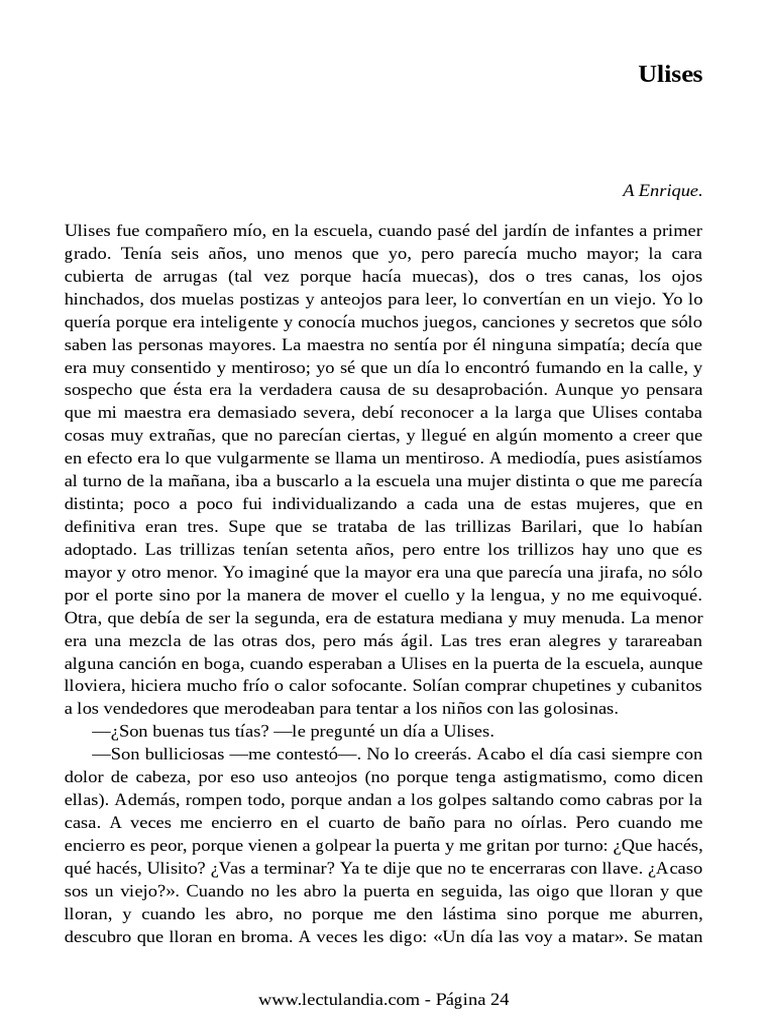 Ulises - Silvina Ocampo | PDF