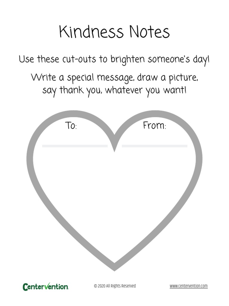 Kindness Cut Outs | PDF