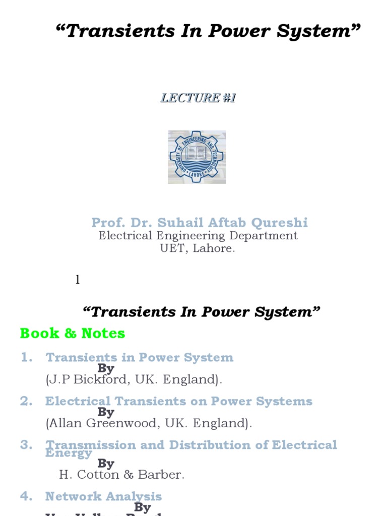 Understanding Power System Transients | PDF | Electrical Network ...