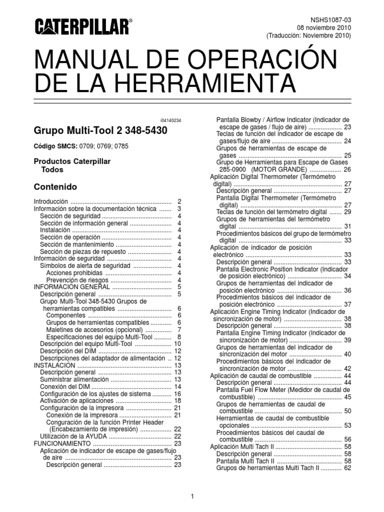 NSHS1087-03 - GRUPO Multi-Tool 2 348-5430 PDF | PDF | Herramientas | Sensor