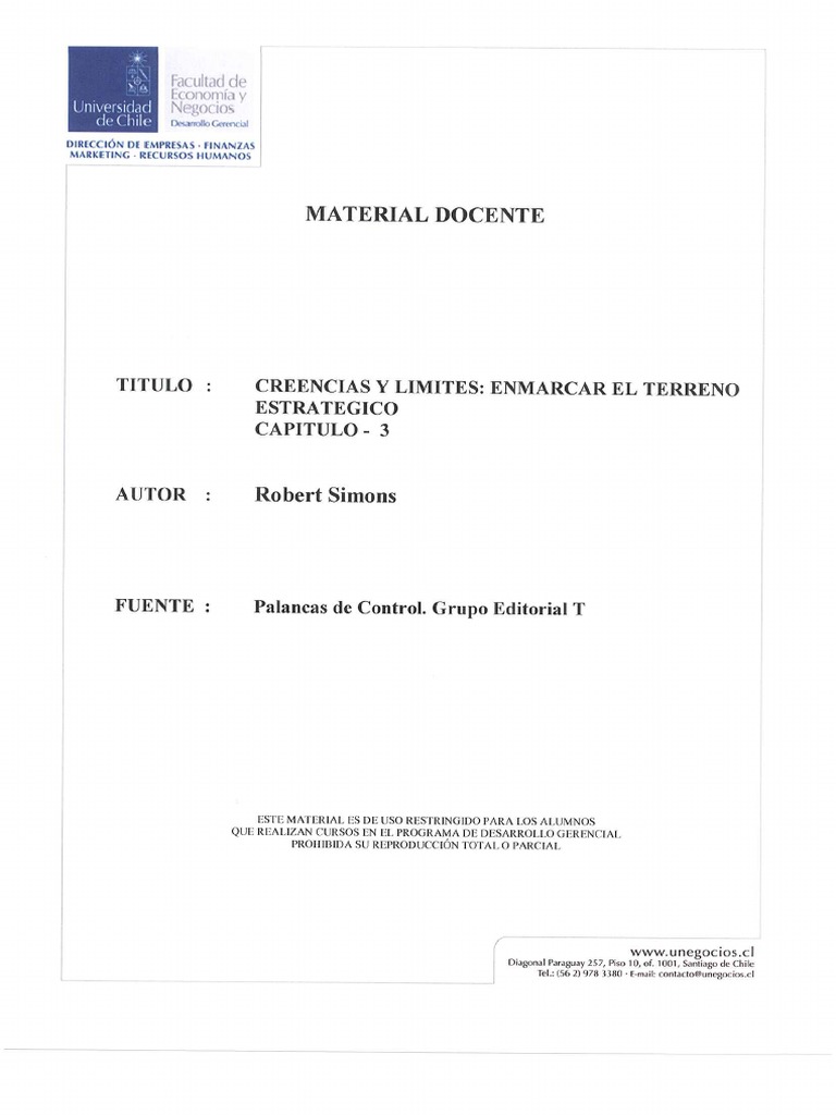 Creencias y Lmites R. Simons Cap.3 | PDF