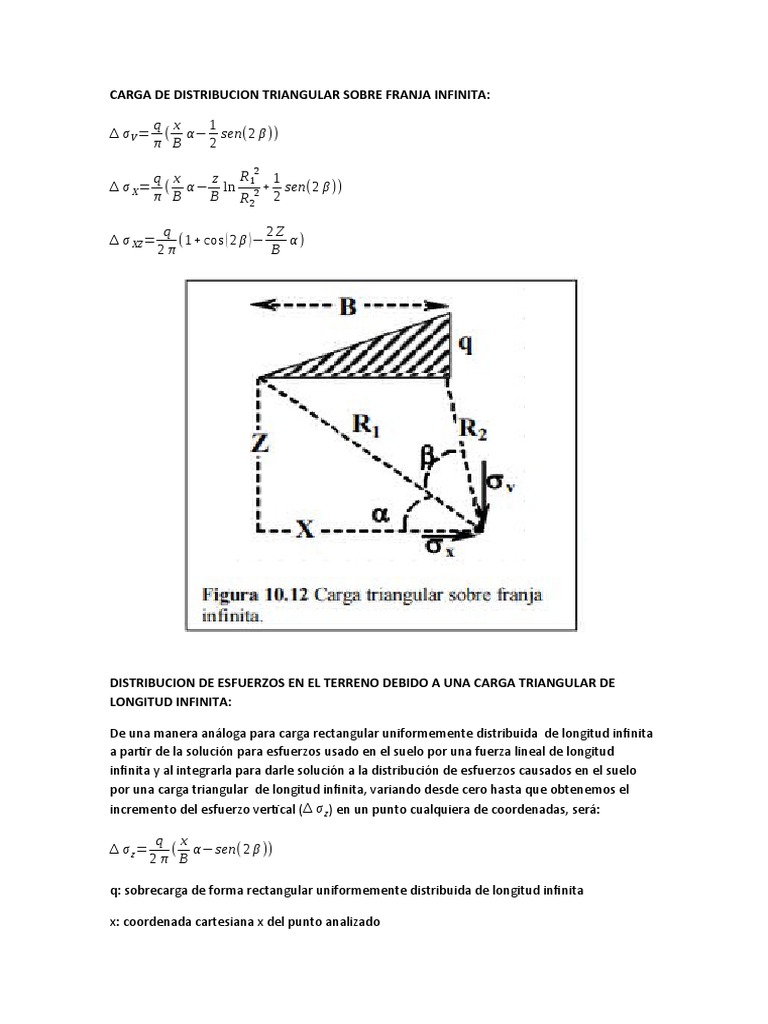 Carg de Distribucion Triangular Sobre Franja Infita | PDF | Longitud | Triángulo