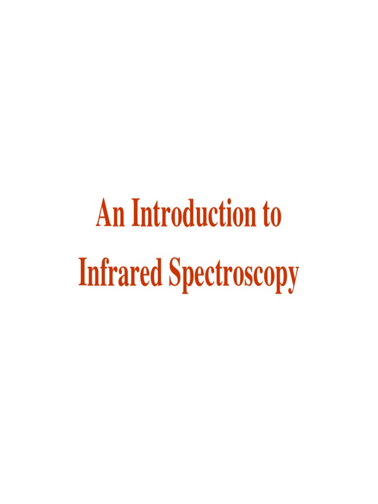 An Introduction To Infrared Spectros | PDF | Infrared Spectroscopy ...