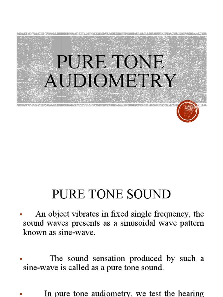 Pure Tone | PDF | Hearing Loss | Pitch (Music)