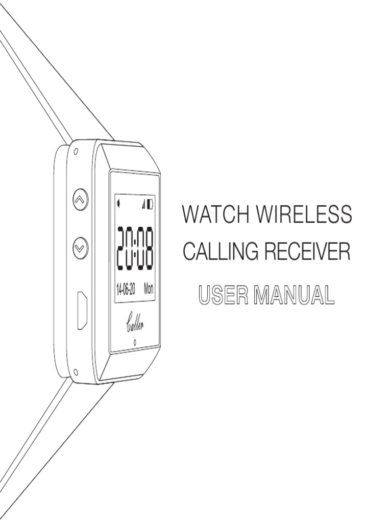 Watch Wireless Calling Receiver User Manual | PDF | Watch | Wireless