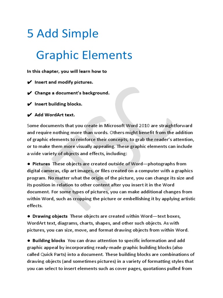 Add Simple Graphics in Word | PDF | Computing | Software