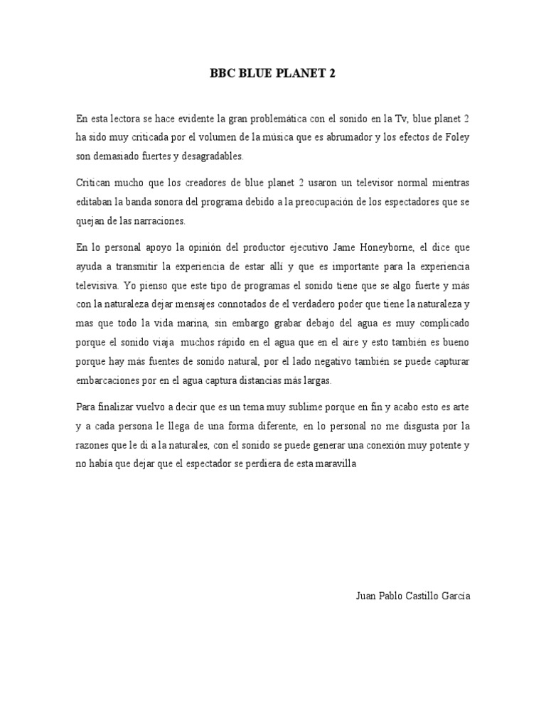 Blue Planet 2 | PDF | Arte