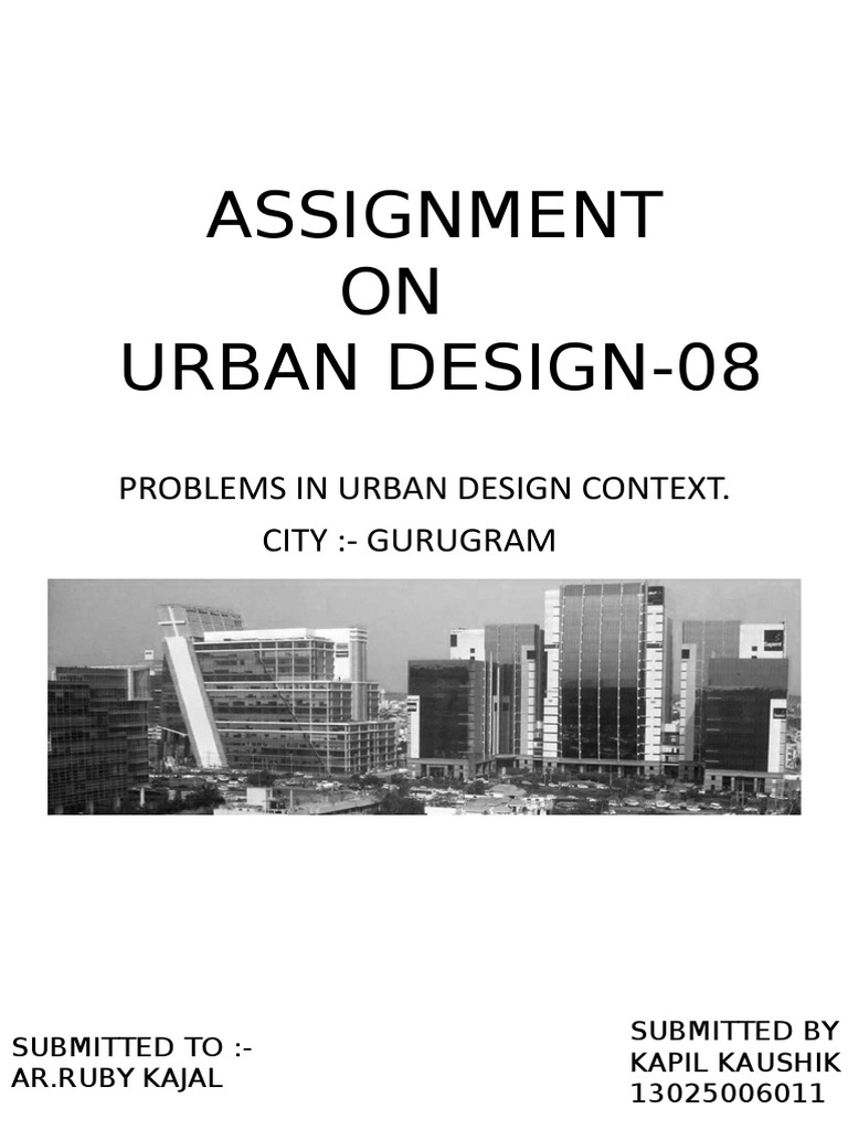 Assignment ON Urban Design-08 | PDF | Air Pollution | Groundwater