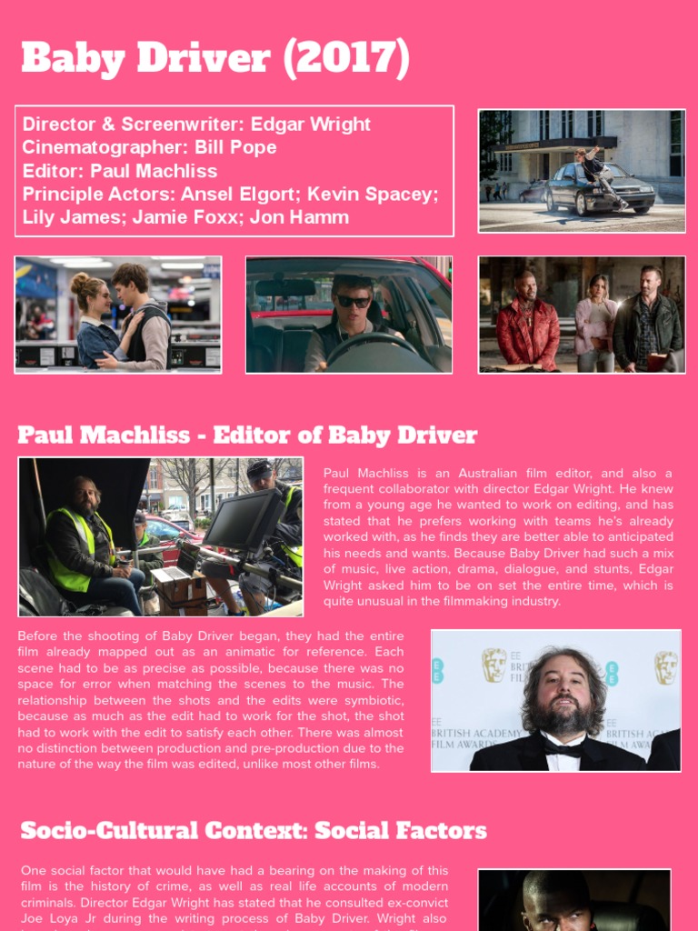 Baby Driver - Analysis of Scene For Editing | PDF