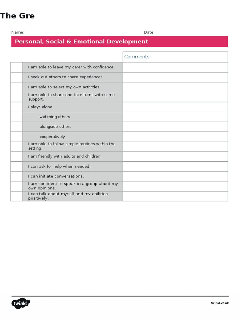 EYFS Reception On Entry Assessment Record Editable | PDF ...
