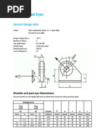 Padeye Design Guidelines | PDF | Engineering Tolerance | Mechanical ...