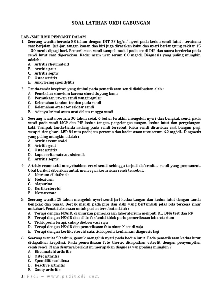 Dokumen - Tips - Soal Latihan Ukdi Gabungan 56877df424803 | PDF
