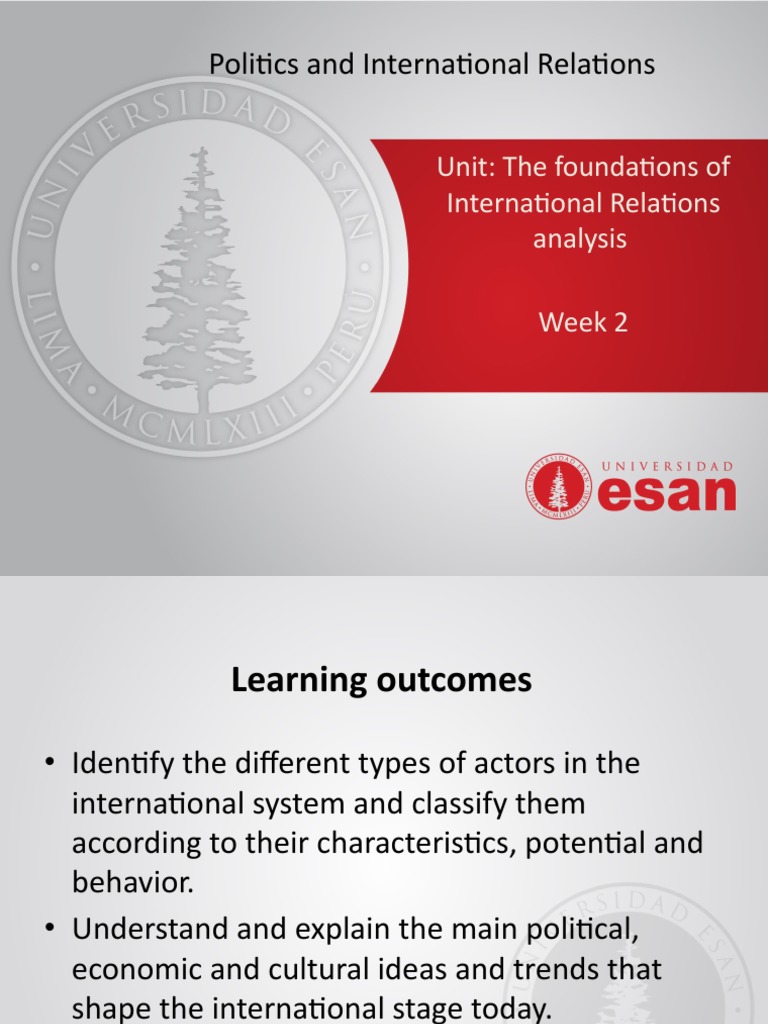Week 2 - International Relations Analysis | PDF | Polarity ...