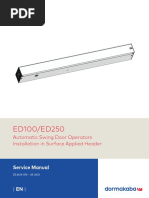 dormakaba ED 100/250 Operator Guide | PDF | Door | Switch