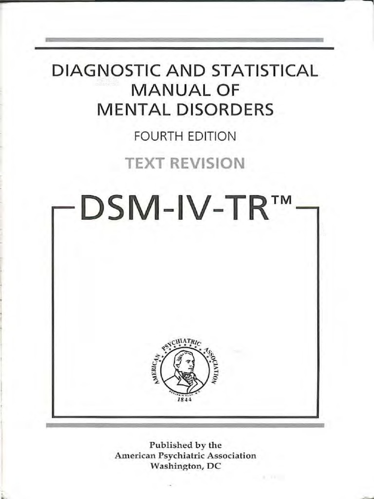DSM IV TR 130316155230 Phpapp02 PDF | PDF | International Statistical ...