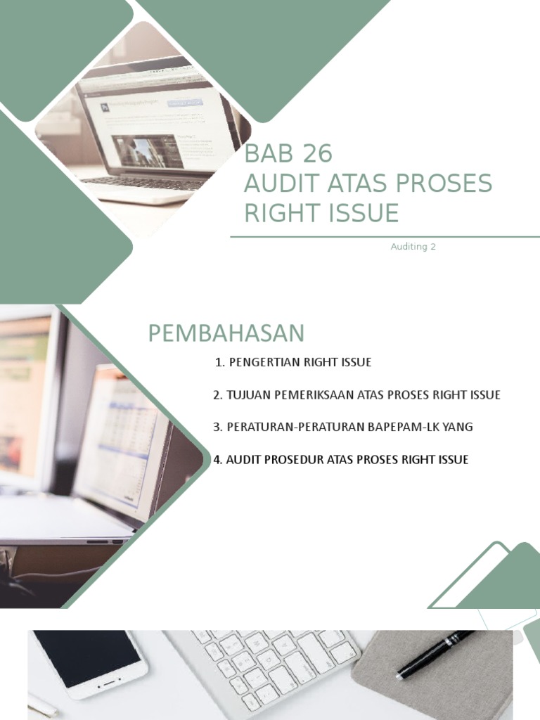 BAB 26 Audit Atas Proses Right Issue | PDF